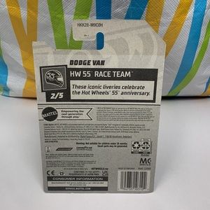 Mattel | Toys | Hot Wheels 66 Hw 55th Race Team 25 Dodge Van White ...